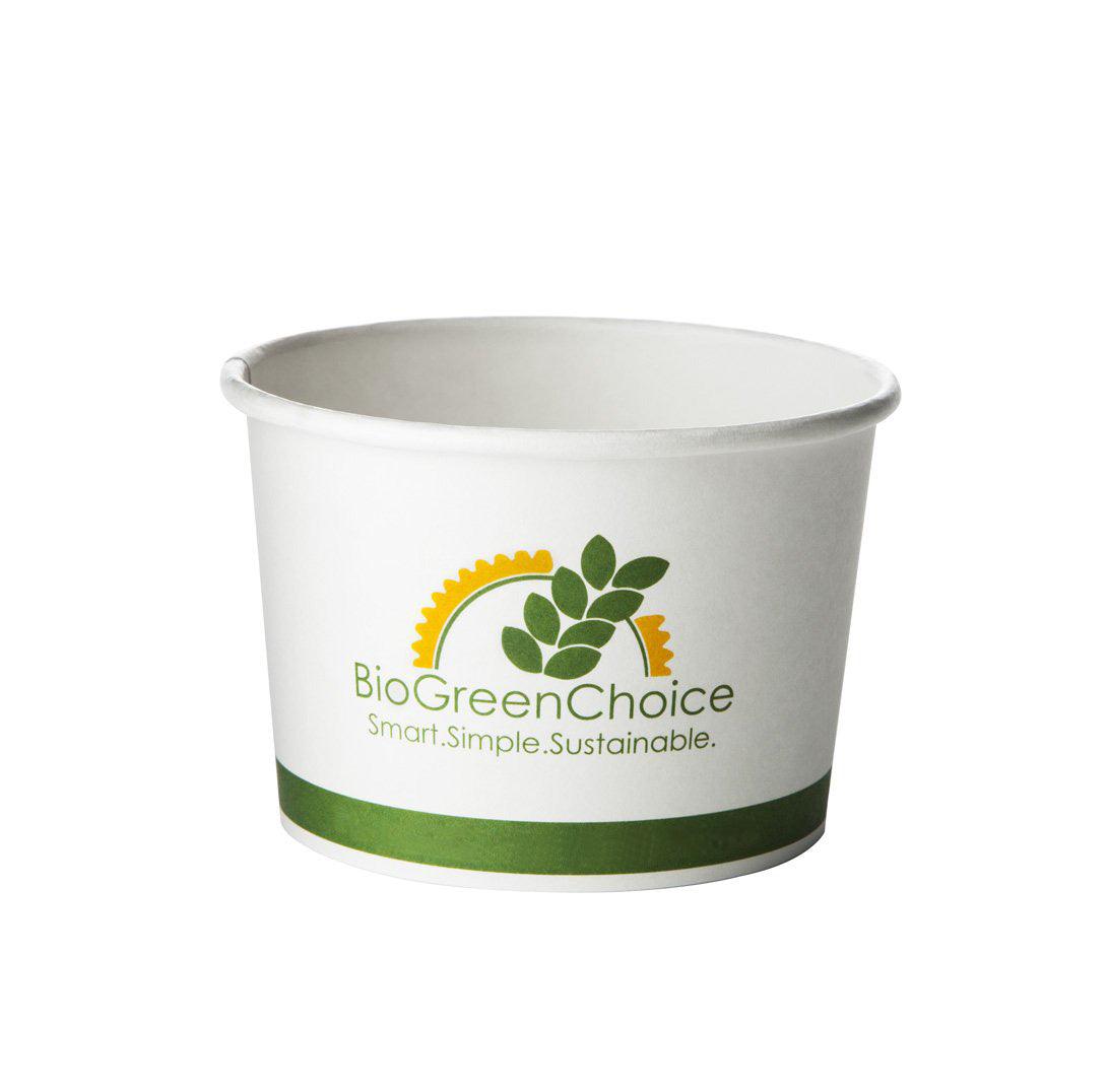 16 oz Compostable Hot Paper Bowl w/ Bio Lining (500 count) – BioGreenChoice